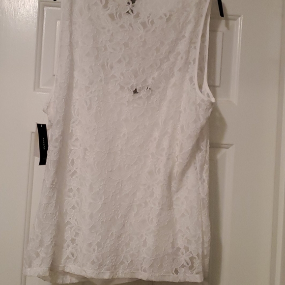 Alfani | Tops | Nwt Alfani Lace Top With Tank Xl | Poshmark